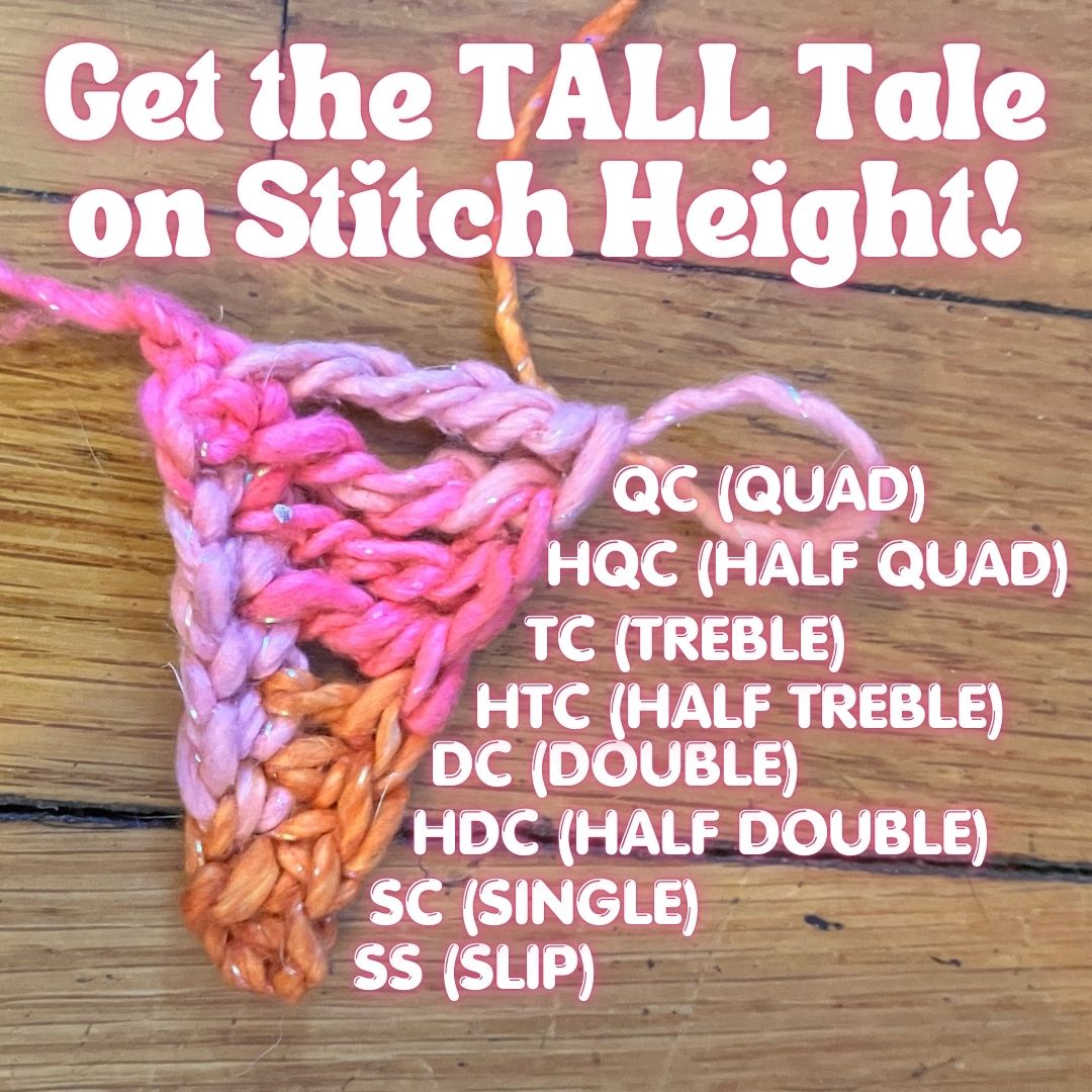 Crochet Stitch Heights Explained | How to Measure & Use Stitch Height ...