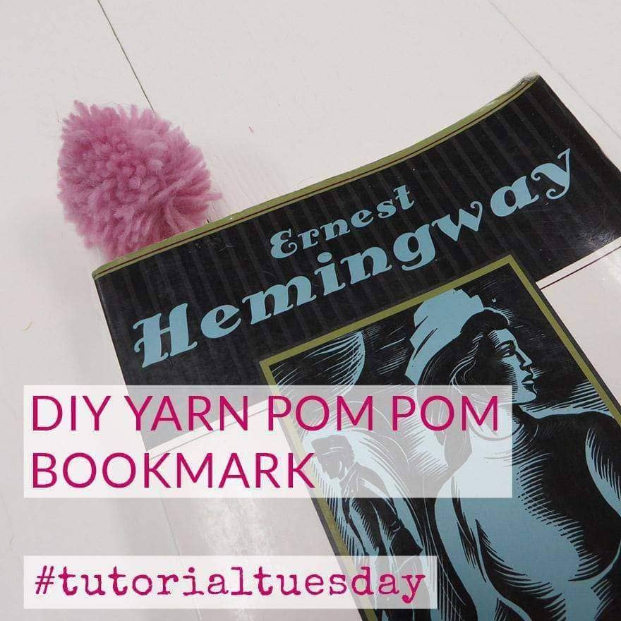 DIY Yarn Pom Pom Bookmark Tutorial | Darn Good Yarn