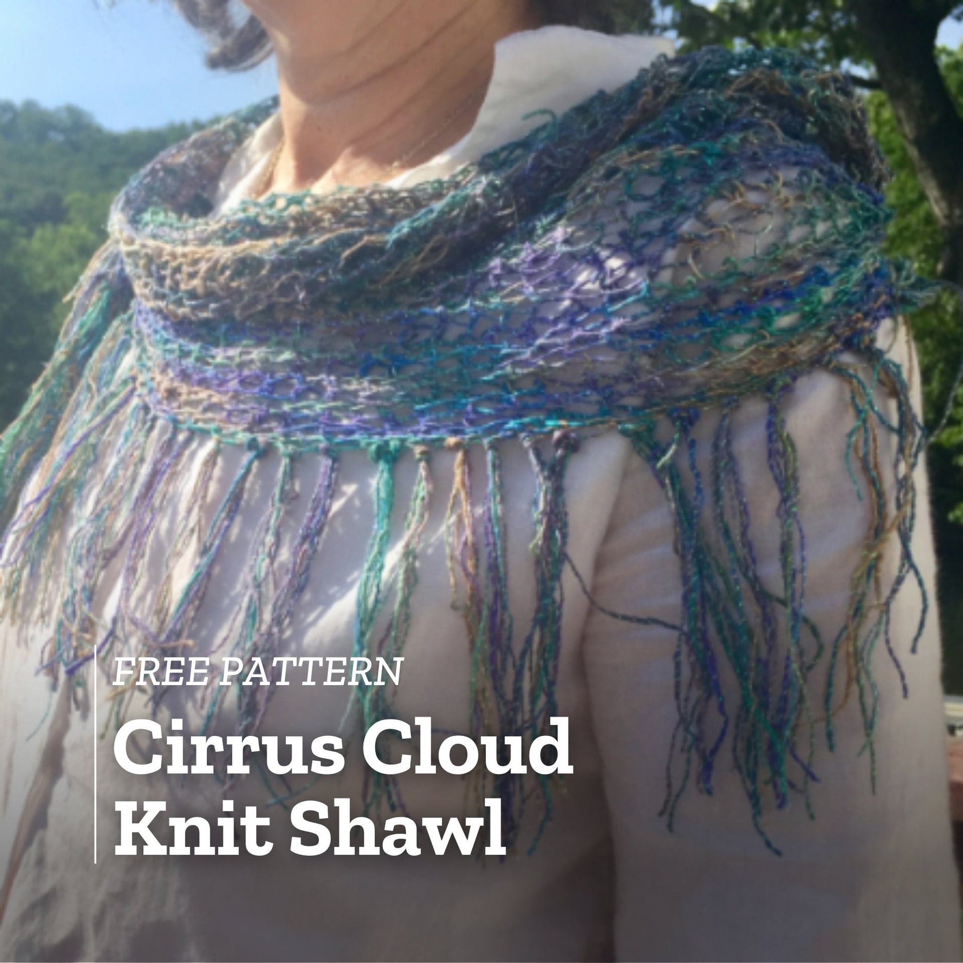 Free Pattern: Cirrus Cloud Knit Shawl | Darn Good Yarn