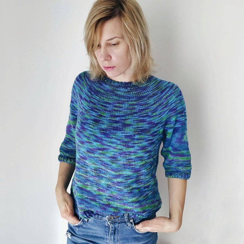 The Simple Seamless Sweater Knit Pattern – Darn Good Yarn