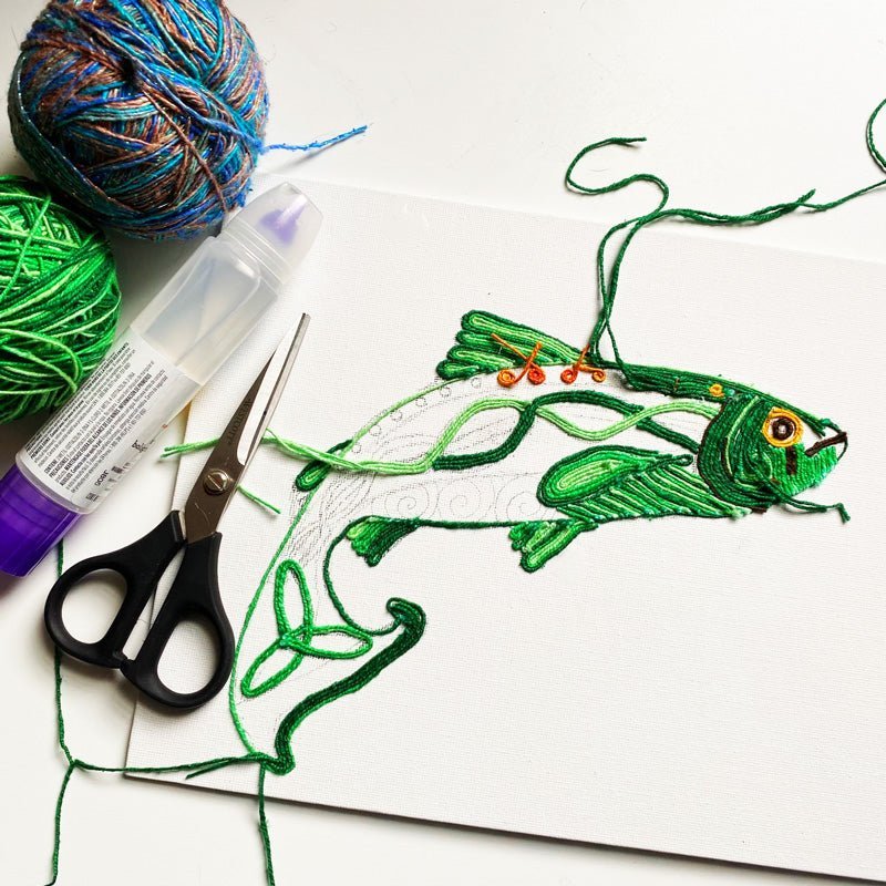 Yarn Painting Tutorial | Darn Good Yarn