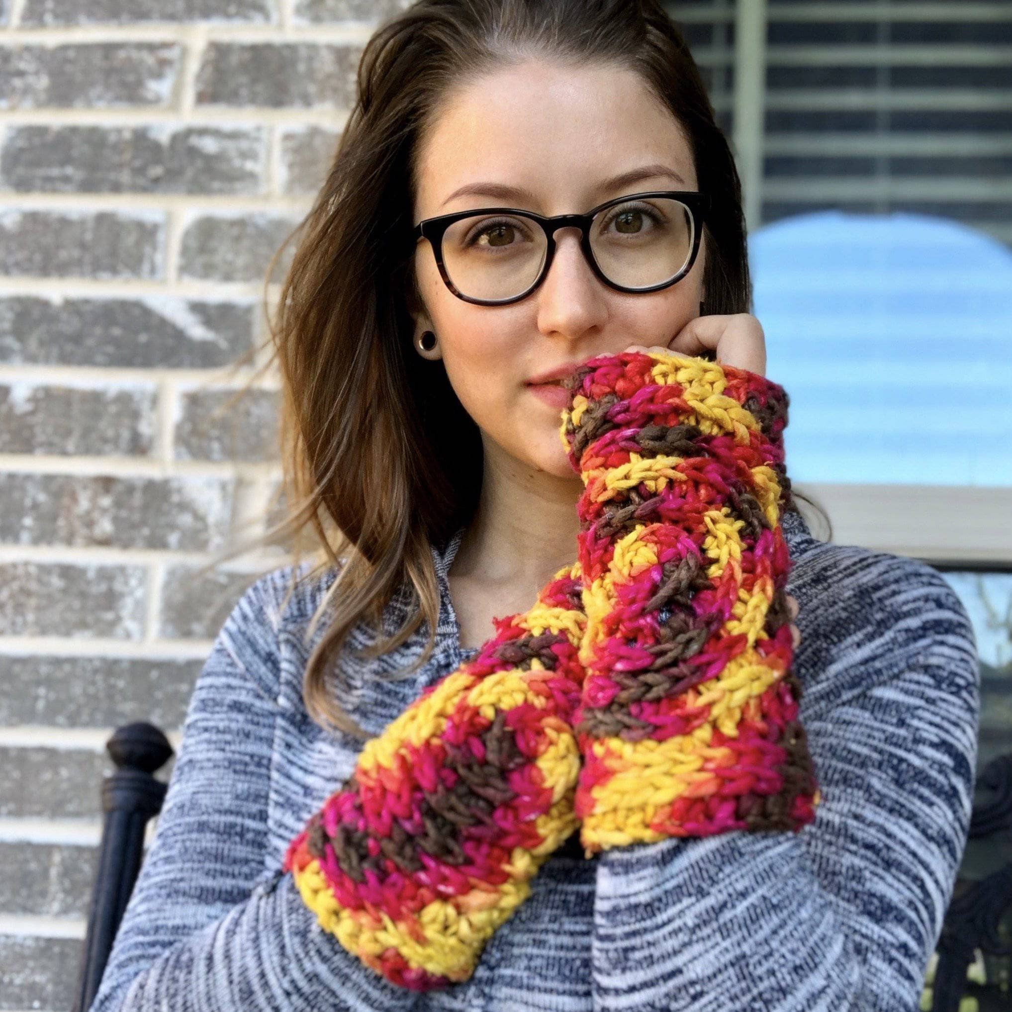 Freeform Gauntlet Crochet Pattern | Darn Good Yarn
