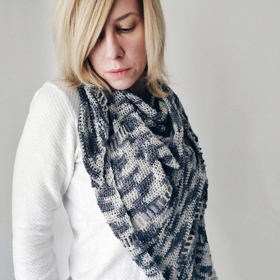 Star Stitch Lace Weight Shawl Pattern | Darn Good Yarn